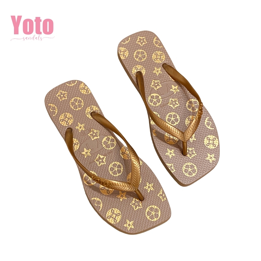 YOTO Women Flip Flop Rubber Made Thong Slippers Casual Fashion Flat ...