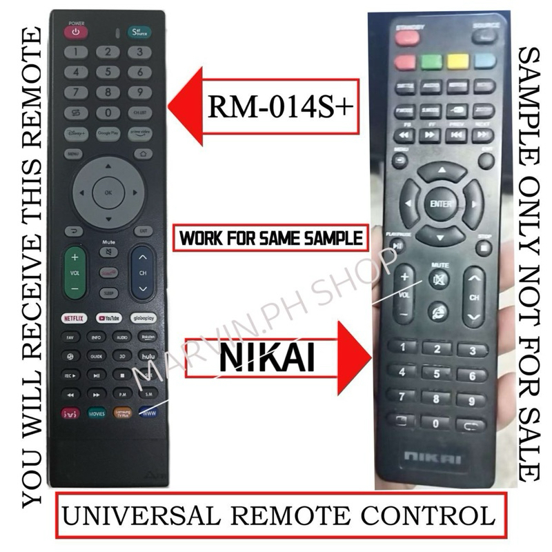 ready to use NIKAI smart TV remote,100% na gagana sa tv mo | Shopee ...