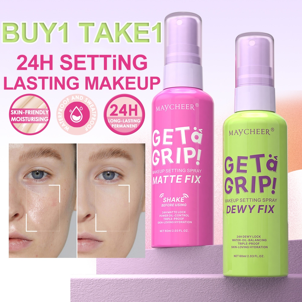 BUY1TAKE1 MAYCHEER Makeup Set with Makeup Setting Spray for Spray Oil ...