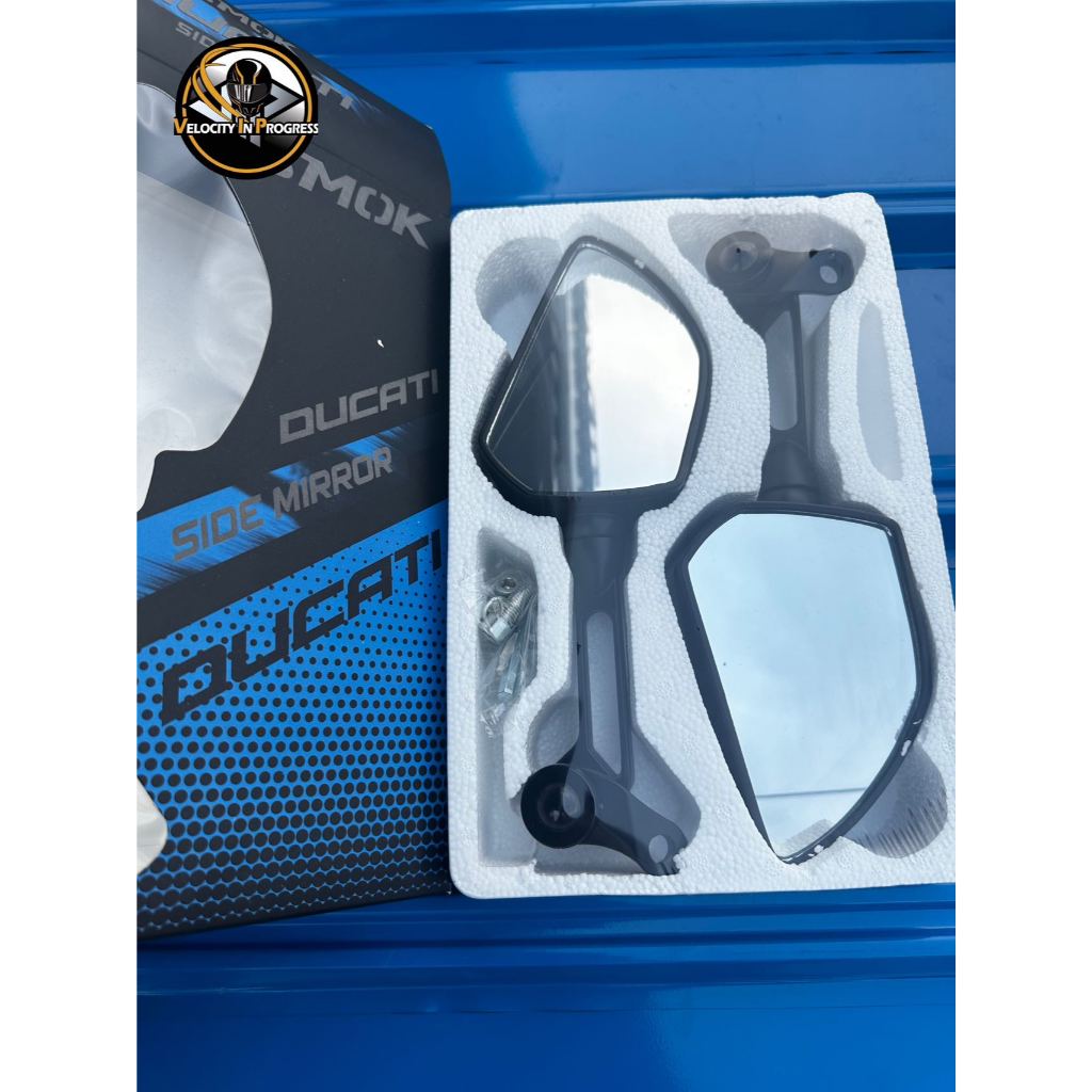 SMOK DUCATI TYPE ORIG LENS SIDE MIRROR UNIVERSAL NMAX / AEROX / SNIPER ...