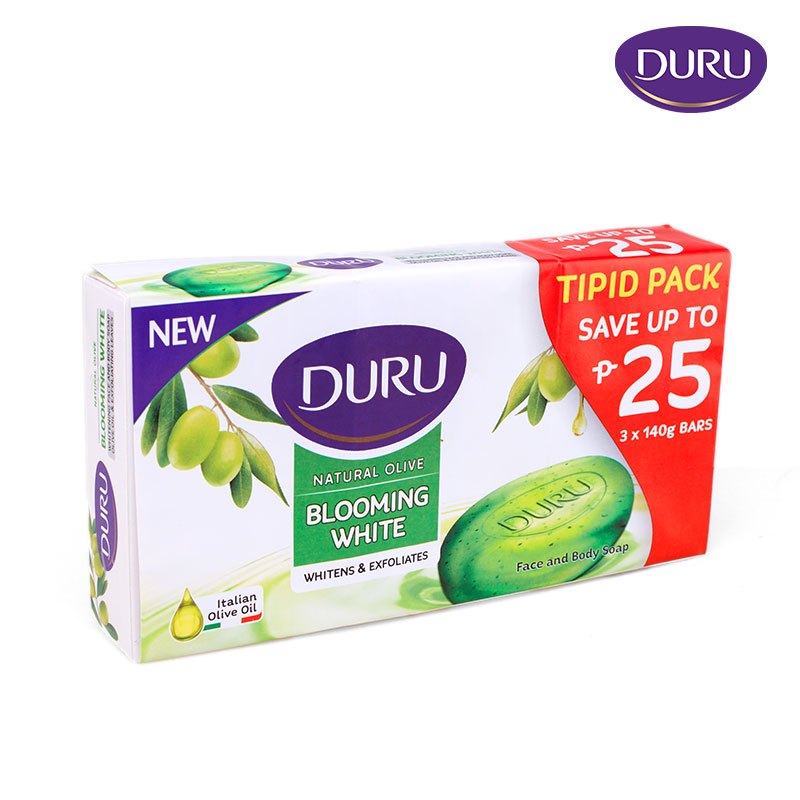 DURU WHITE BRILLIANCE SOAP 140G | DURU BLOOMING WHITE SOAP 3x140g (Buy ...