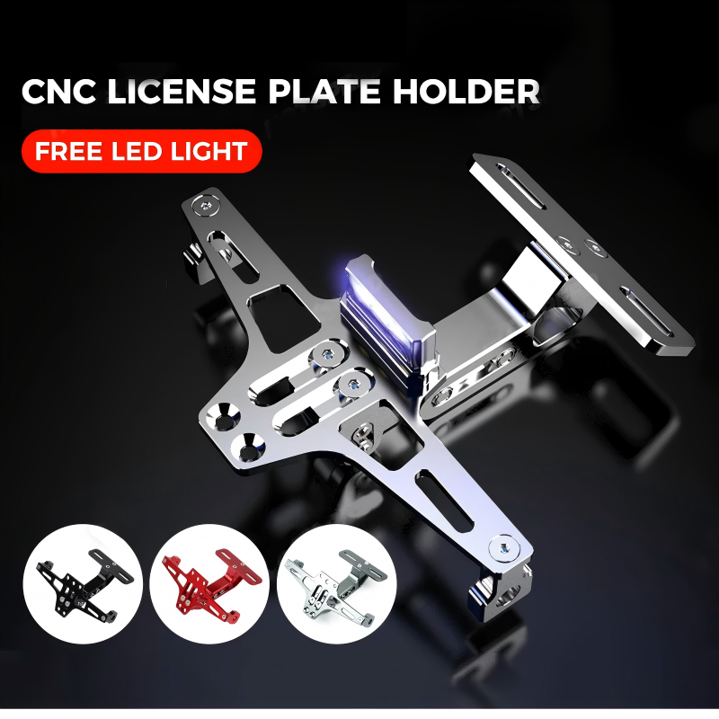 Universal License Plate Holder For Motorcycle Aluminum Number Plate ...