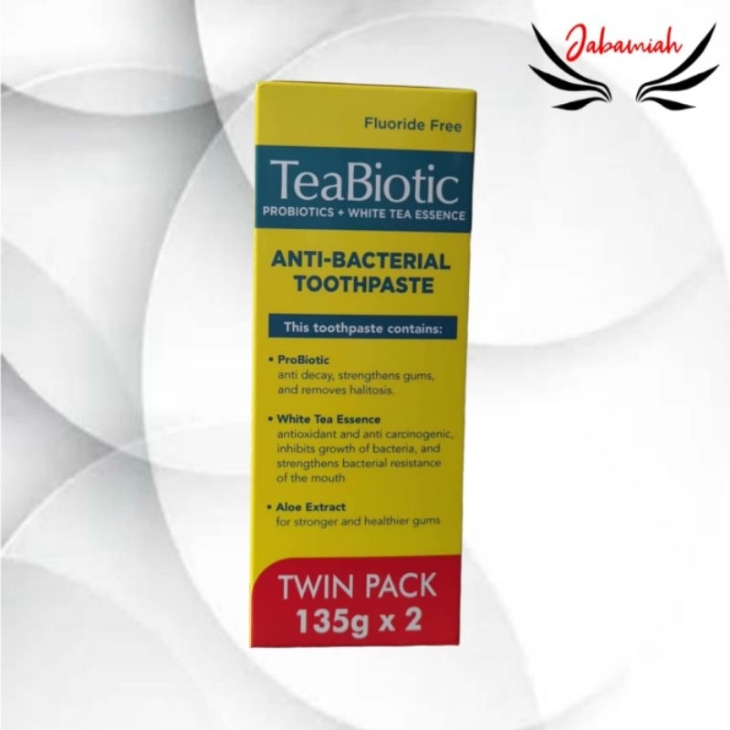 TeaBiotic Anti-Bacterial ToothPaste Twin Pack 135g | Shopee Philippines