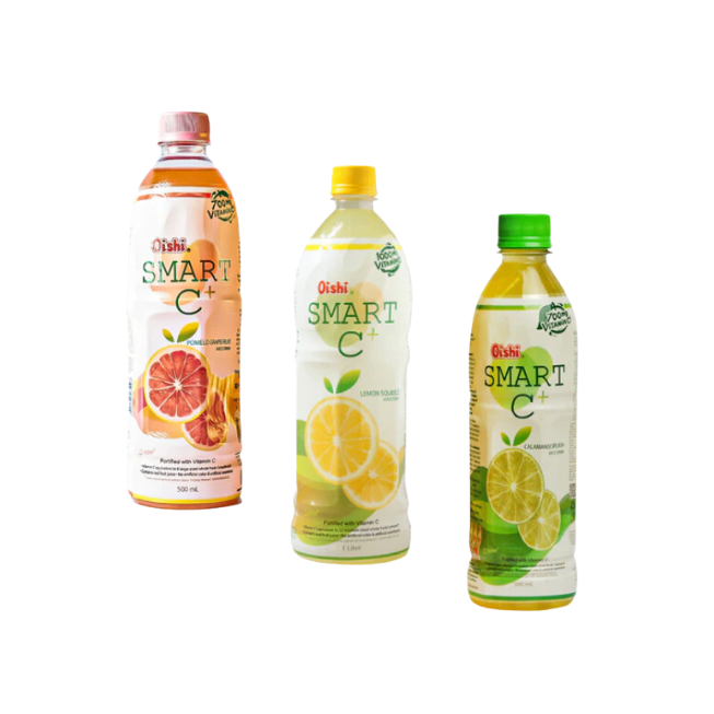 Oishi Smart C+ Juice Drink - Pomelo Grapefruit, Calamansi Splash, Lemon ...