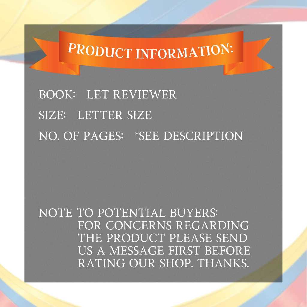 2025 LET Reviewer – 1000+ Practice Questions with Rationale for LPT ...