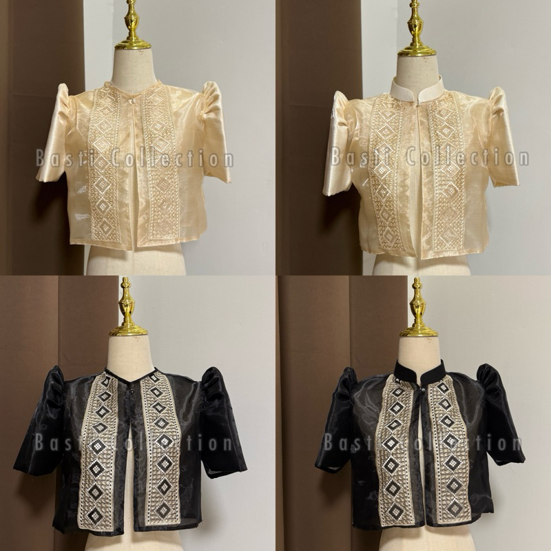 MODERN FILIPIÑIANA BOLERO (EMBROIDERY DESIGN) CODE:BIA | Shopee Philippines