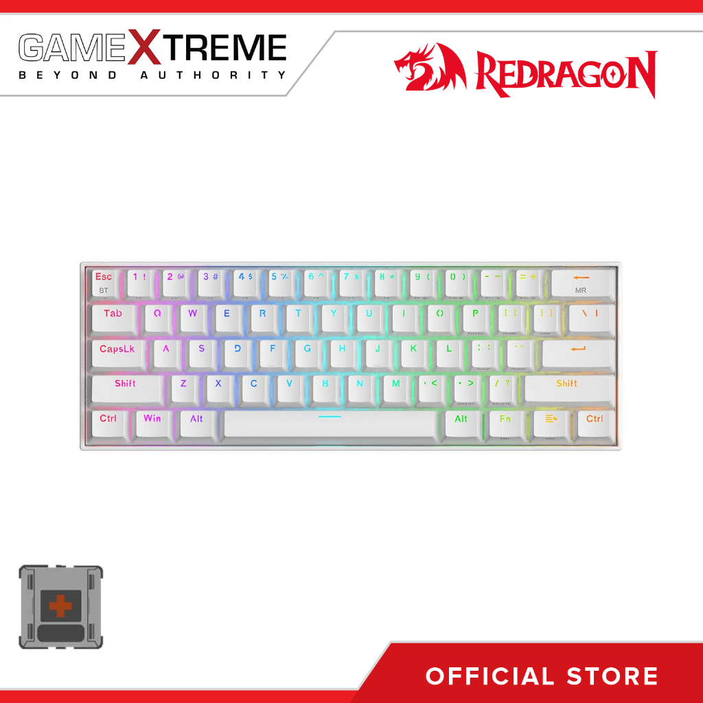 Redragon Draconic Pro Tri Mode RGB 61 Keys Mechanical Gaming Keyboard ...