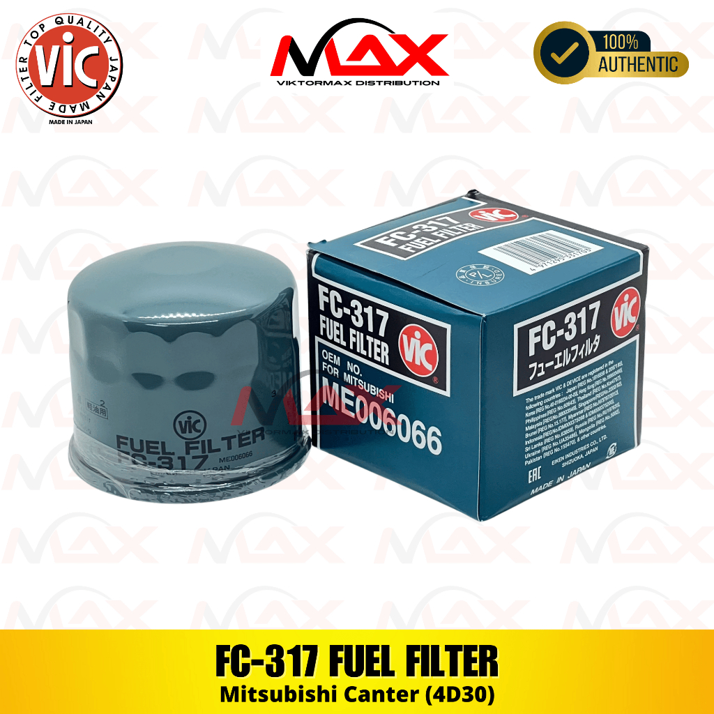 FC-317 Vic Fuel Filter For Mitsubishi Canter (4D30) | Shopee Philippines