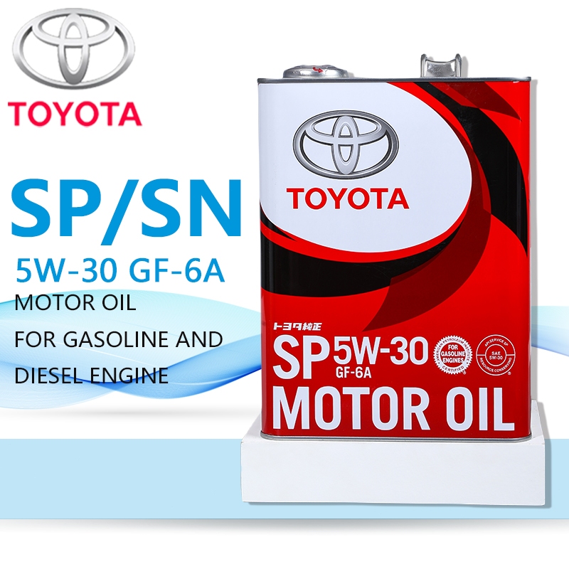 JAPAN Toyota SP/SN 5W-30 4L Genuine Fully Synthetic Motorcycle Oil Gasoline and Diesel Engine ...