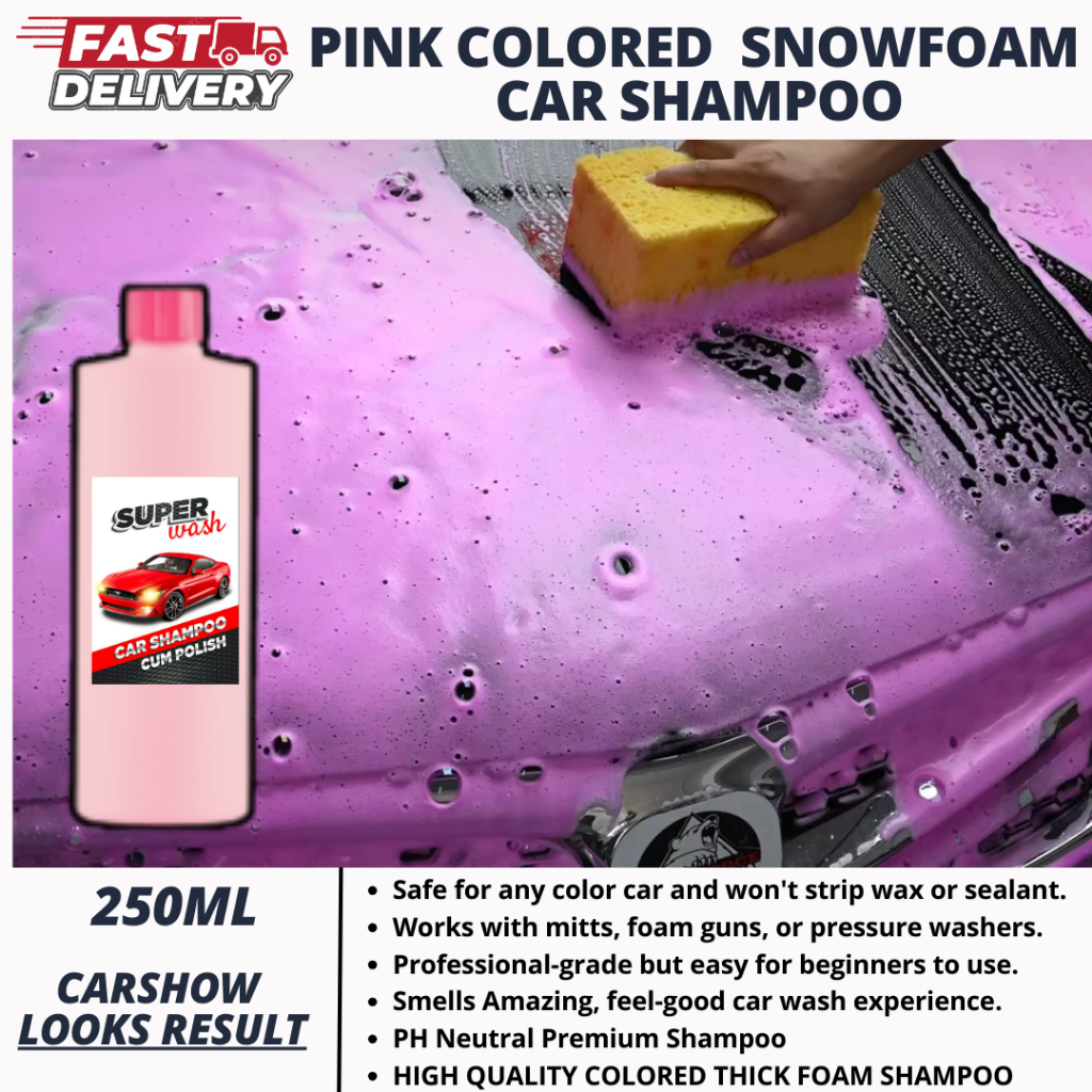 DIY WASH Car Shampoo Kit with Carnauba Wax – Ultra Foamy, Hydrophobic ...