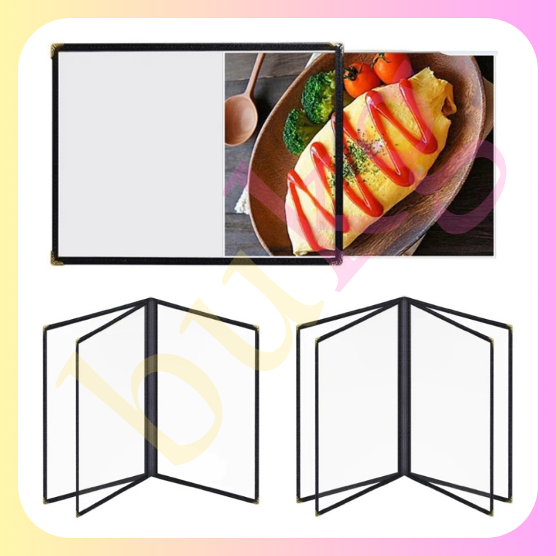 Menu Book Cover Cook Book A4 Transparent Holder 3/4 Pages for ...