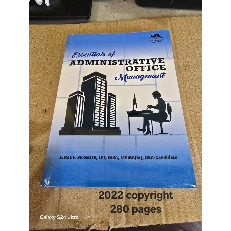 Essentials of Administrative Office Management By. Jessie F. Sergote | Shopee Philippines