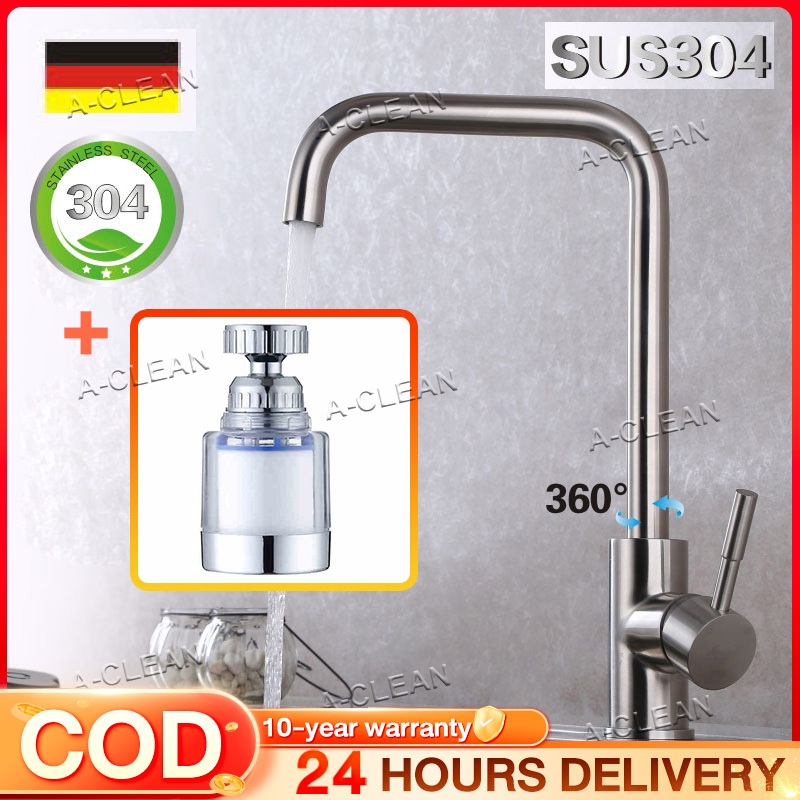 Kitchen Faucet High Quality Faucet 304 Stainless Steel 7 shape faucet ...