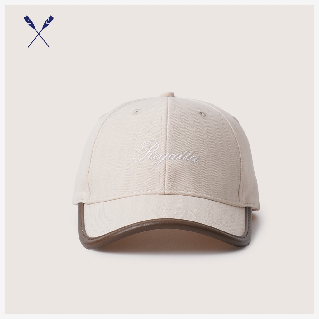 Regatta Baseball Cap With Visor Taping For Men (Cream/Navy Blue ...