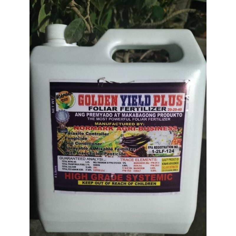 GOLDEN YIELD PLUS GALLON | Shopee Philippines