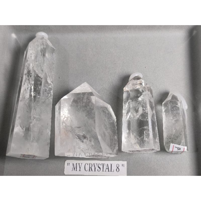 CLEAR QUARTZ TOWERS NATURAL STONE | Shopee Philippines