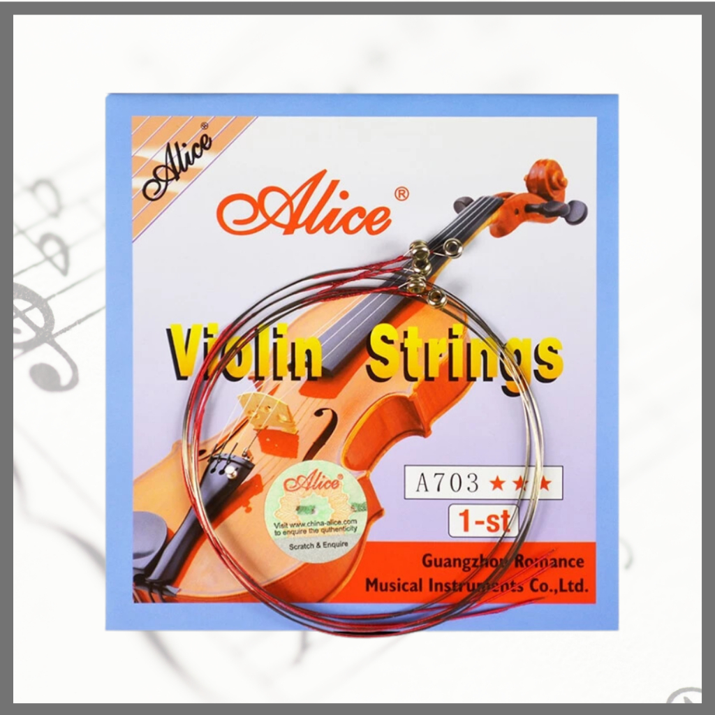 Alice 4 Pieces/set Violin Strings Common Size - Alice A703 Violin Parts Accessories | Shopee ...