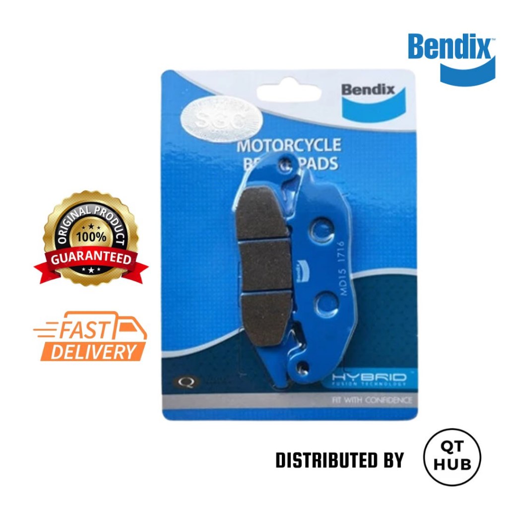 Bendix Motorcycle Brake Pads Front For Honda Wave 125, Cb150r And Cbr ...