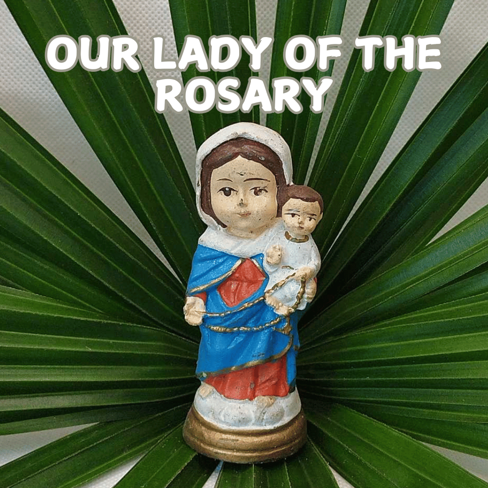 Chibi Our Lady Of The Rosary Religious Mini Statues 3.5 to 4 inches ...