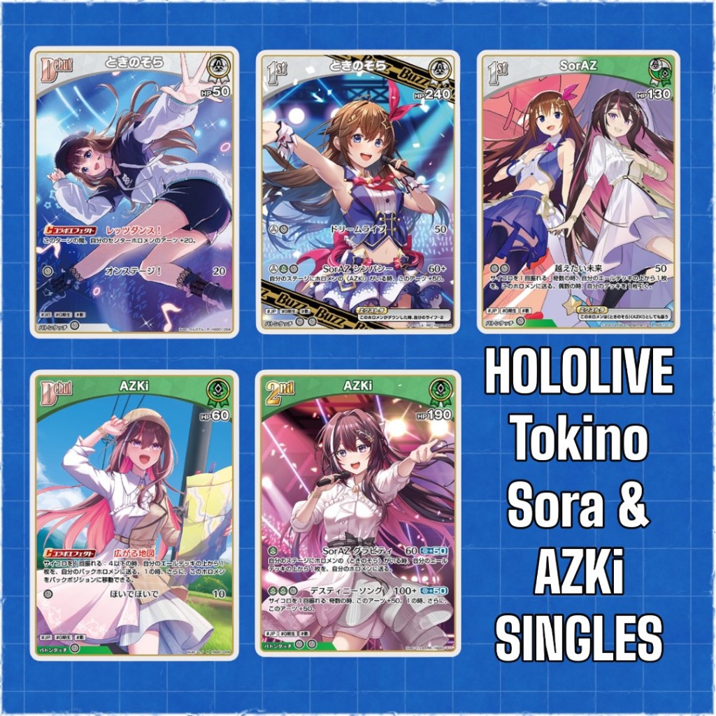 HOLOLIVE Tokino Sora & AZKi Singles Japanese Official Card Game | Shopee Philippines