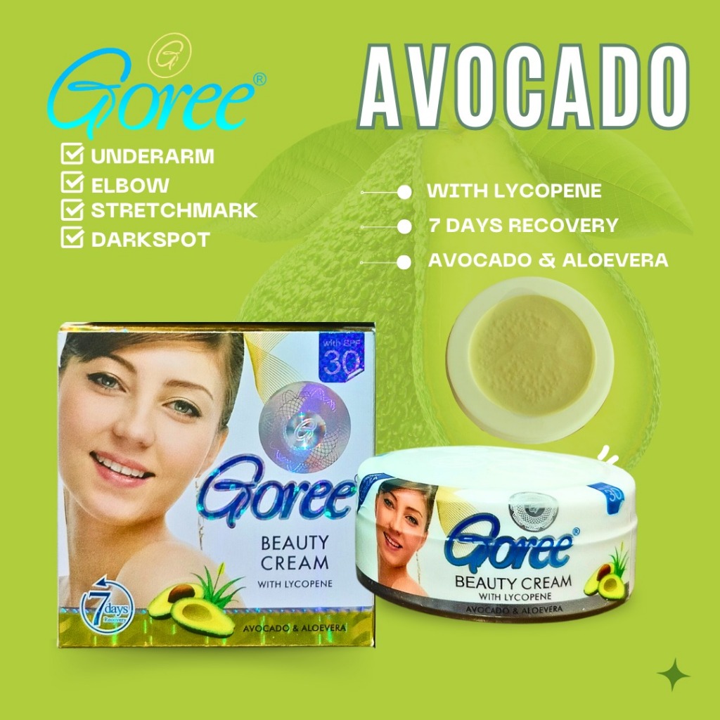 GOREE AVOCADO CREAM Underarm Whitening Cream Goree Gold Goree Day and Night | Shopee Philippines