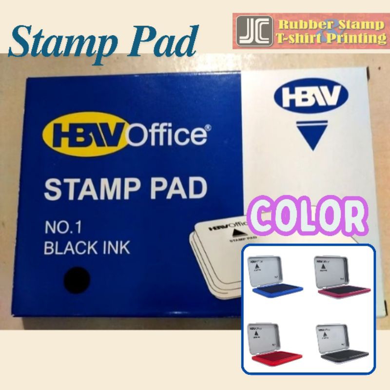 HBW STAMP PAD NO. 1 FOR RUBBER STAMP(LARGE) | Shopee Philippines