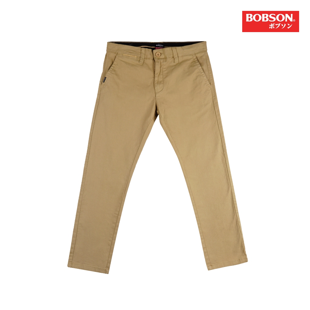 Bobson Japanese Men's Basic Non-Denim Chino Pants Mid Waist 164861 (Khaki) | Shopee Philippines