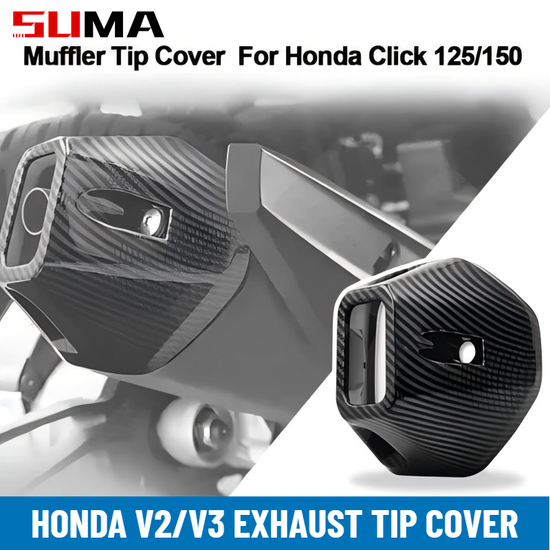 Motorcycle Muffler Tip Cover For Honda Click 125/150 V2 AND V3 Game ...