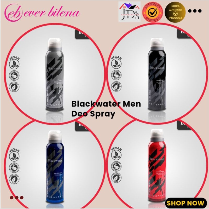 BLACK WATER MEN'S DEO SPRAY 150 ML | Shopee Philippines