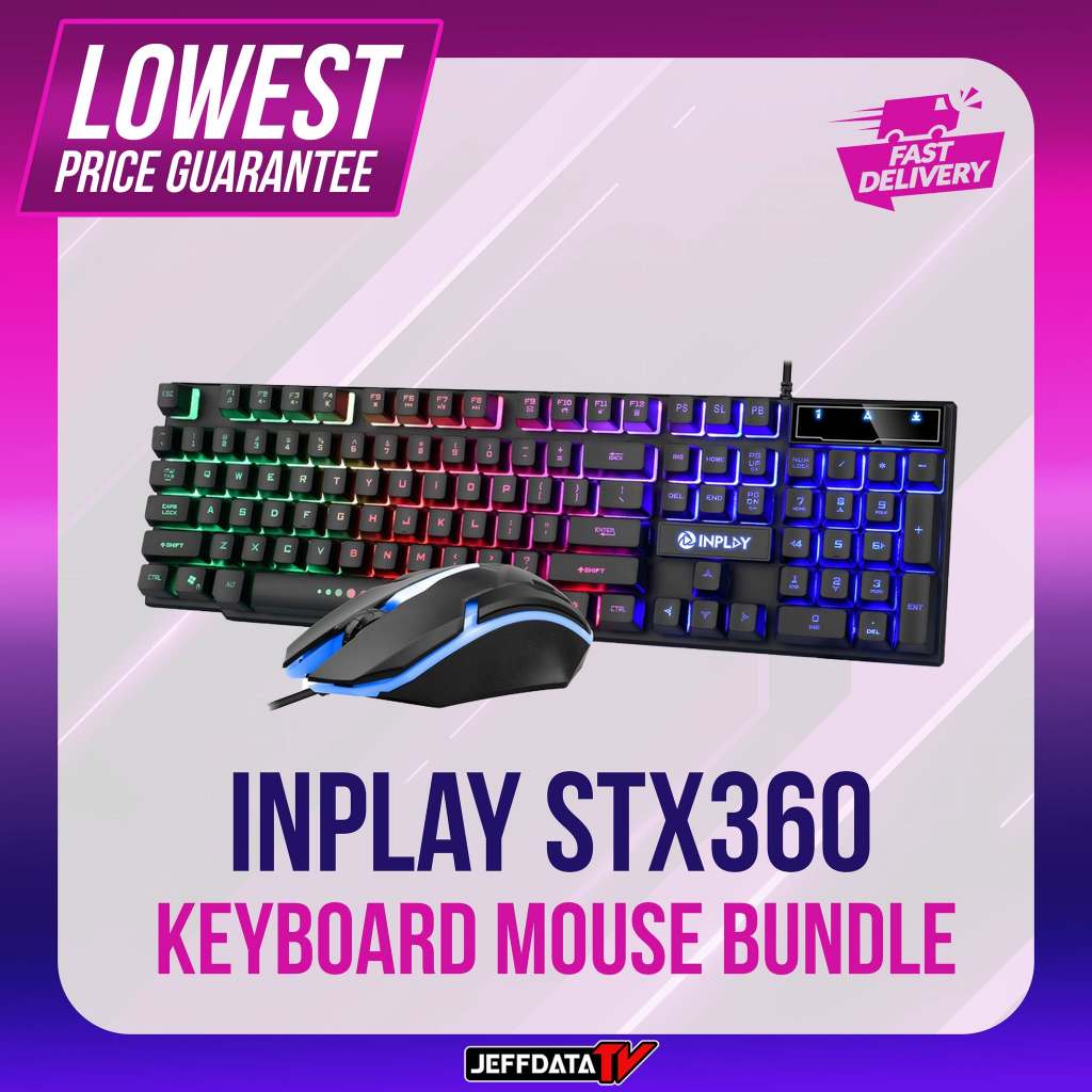 ACC INPLAY STX360 LED KEYBOARD MOUSE GAMING RAINBOX RGB MECHANICAL ...