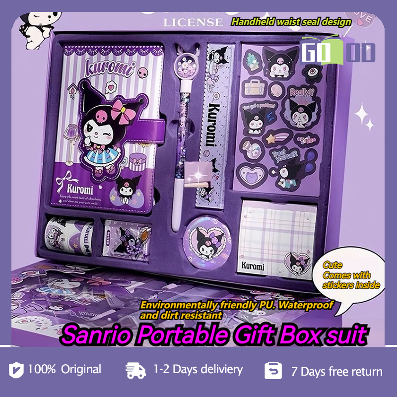Sanrio Notebook Handbook Stationery Large Set Gift Box Melody Kuromi ...
