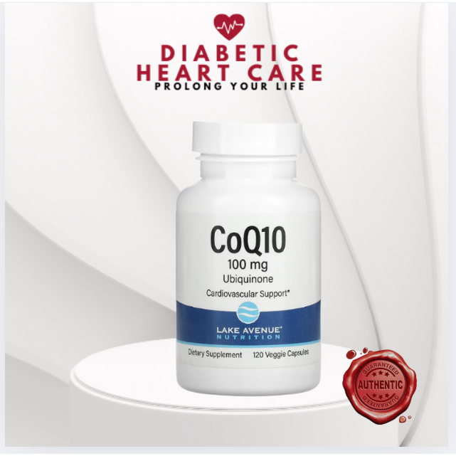 DiabeticHeart| Lake Avenue Nutrition, CoQ10, USP Grade Ubiquinone, 100 ...