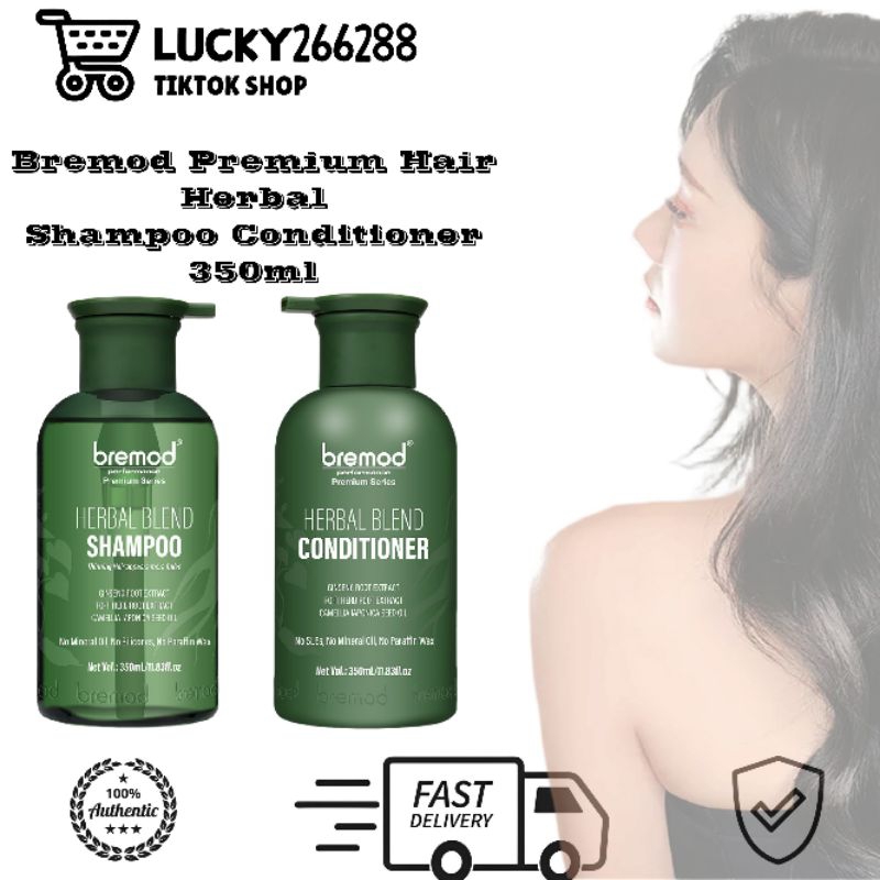 Bremod Hair Herbal Shampoo Conditioner Gentle Anti-Frizz Deep Repair ...