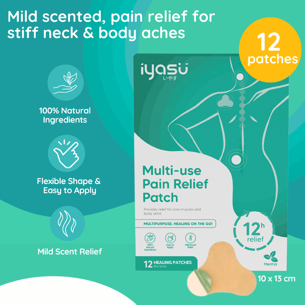 Iyasu Multi-use Sore Muscles Pain Relief Patch - 12pcs/box | Shopee ...