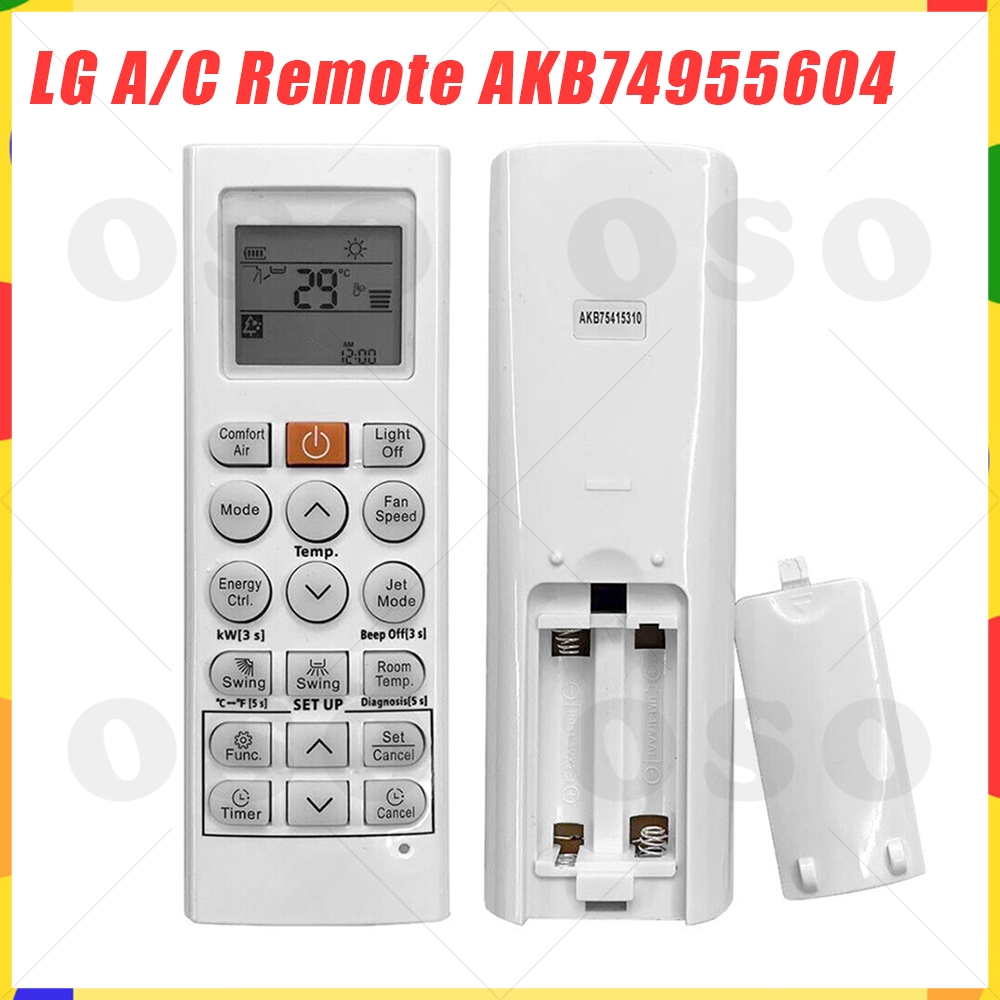 AKB74955604 LG Aircon Remote Control For LG USNW092WSG3 LSN181HSV3 ...