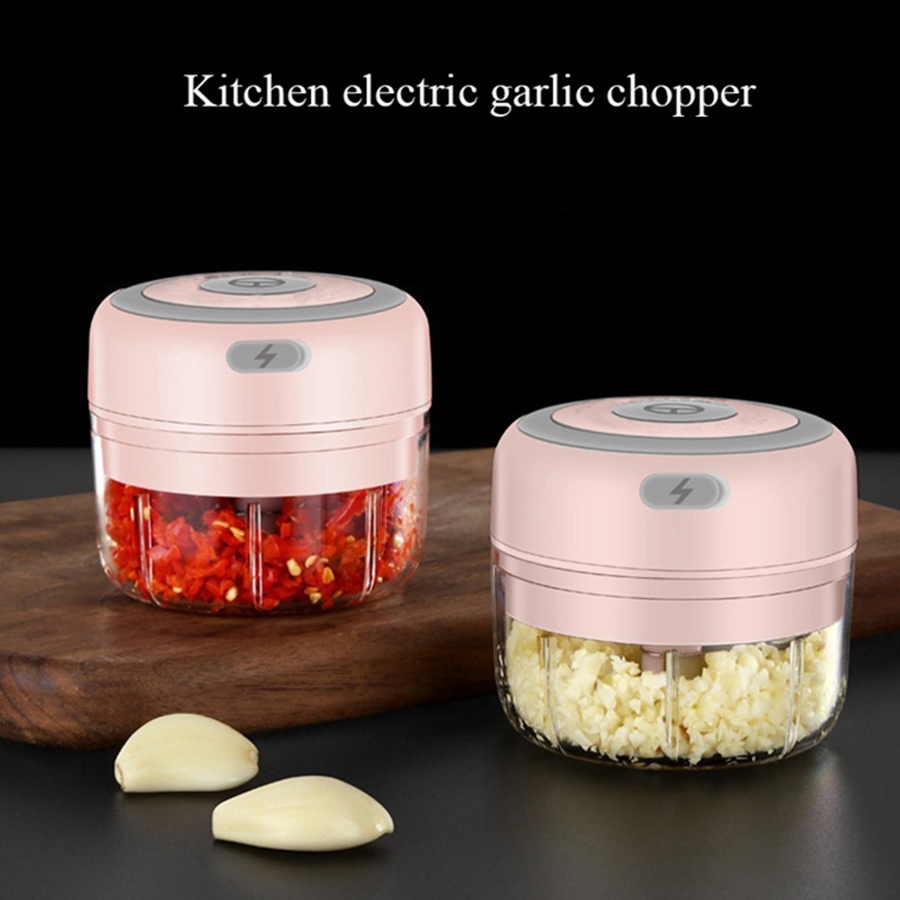 Portable Electric Garlic Masher Mini Food Garlic Vegetable Grinder ...