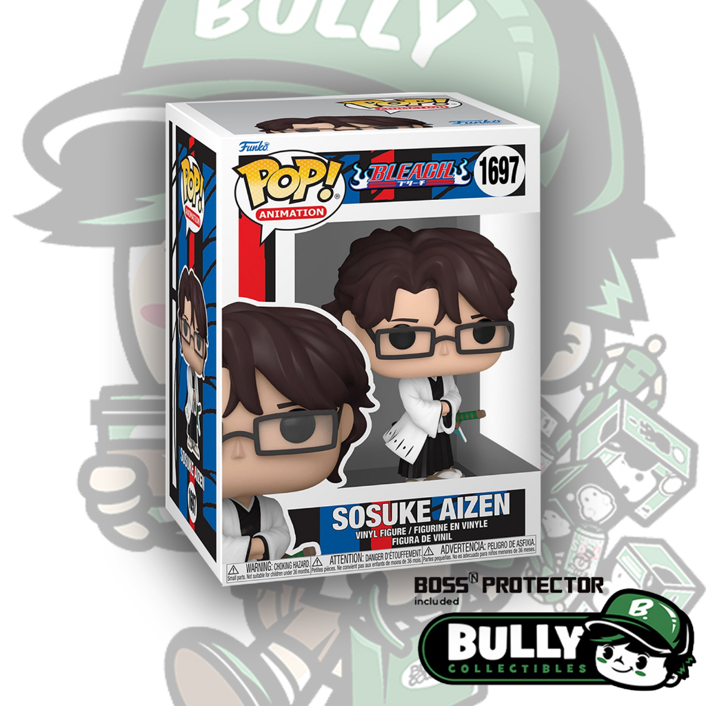 Funko POP! Animation: Bleach - Sosuke Aizen 1697 With Boss Protector ...