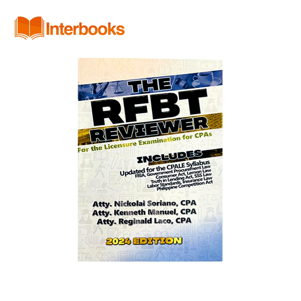 2024 Edition The RFBT Reviewer for the Licensure Exam for CPAs by ...