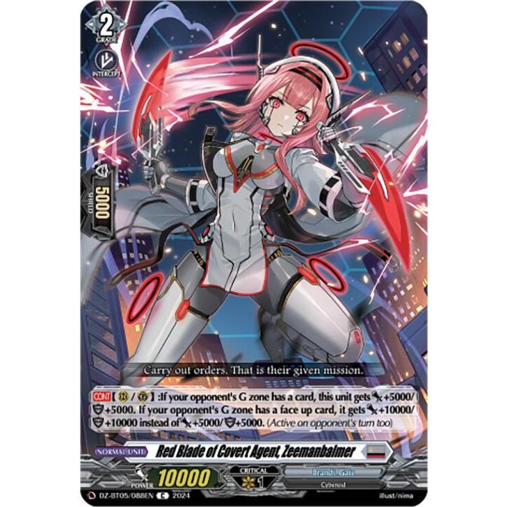 red blade of covert agent zeemanbalmer VANGUARD AWAKENING D BT 5 ...