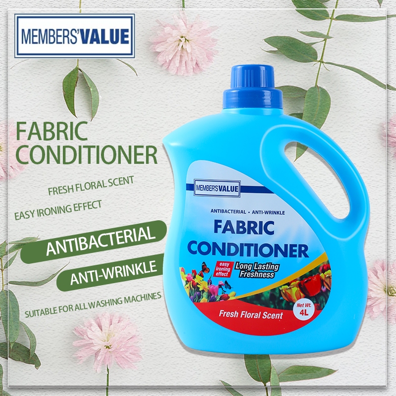 S R Member's Value Fabric Conditioner 4L With Fresh Floral Scent Mighty ...