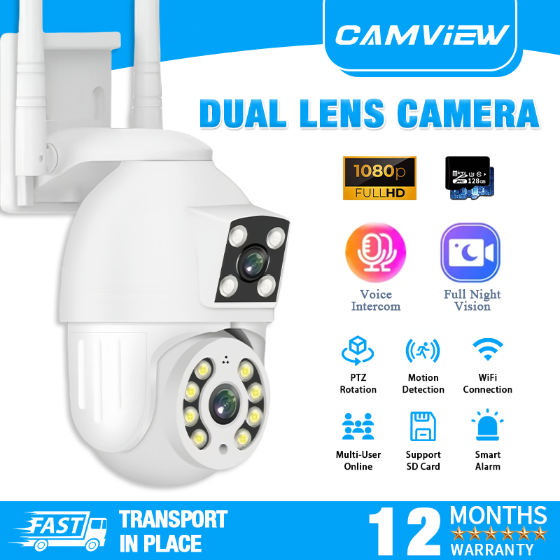 CAMVIEW V380 PRO CCTV Camera WIFI Outdoor Waterproof Security Night Vision Cameras | Shopee ...