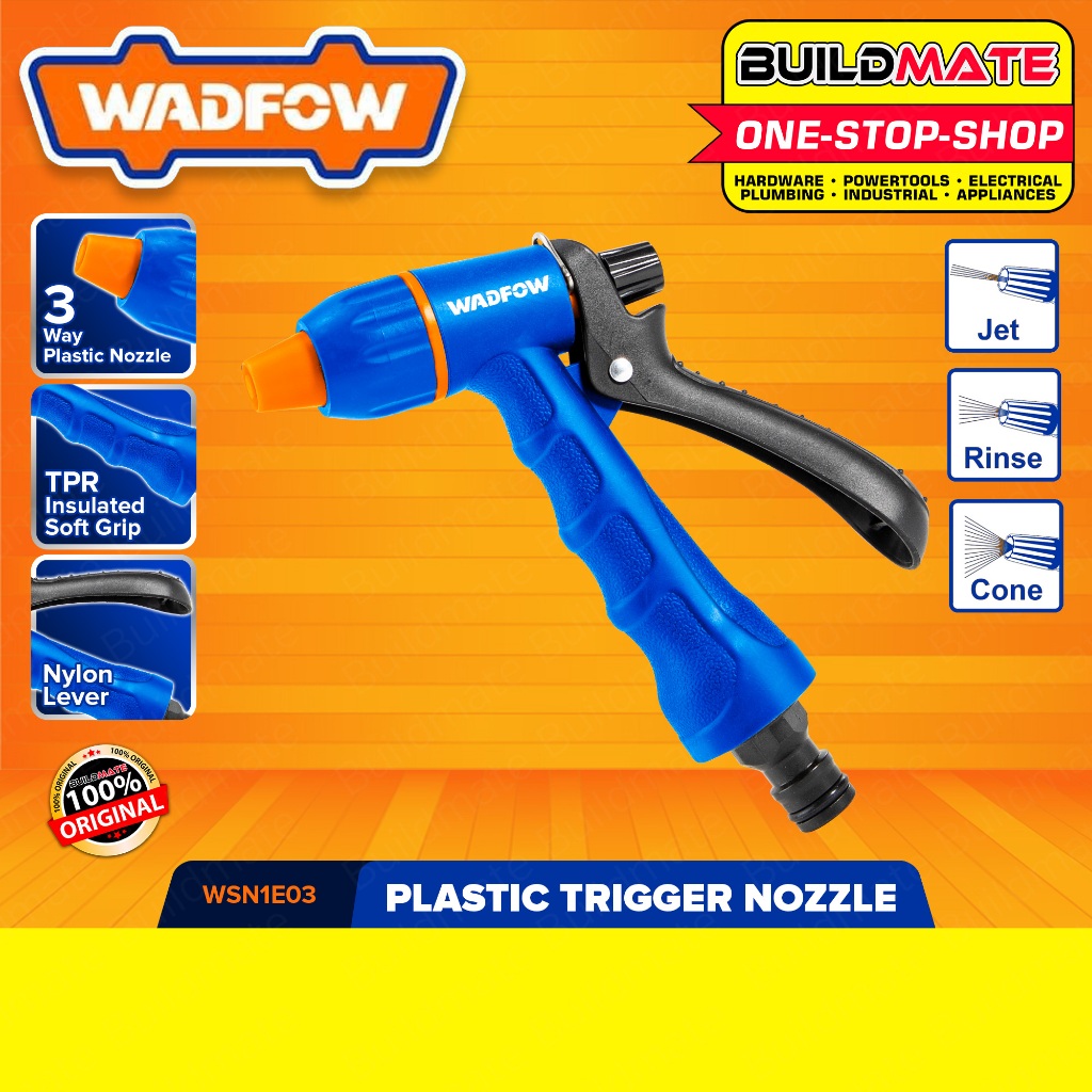 BUILDMATE Wadfow Plastic Trigger Nozzle 3 Way Plastic Nozzle Nylon ...