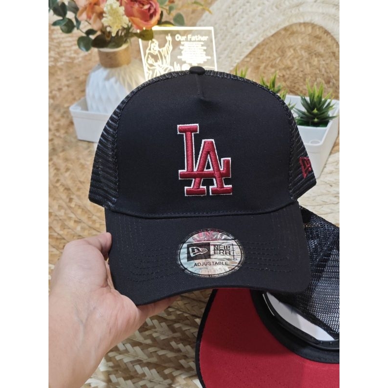 LA BLACK A FRAME NET CAP RED LOGO | Shopee Philippines