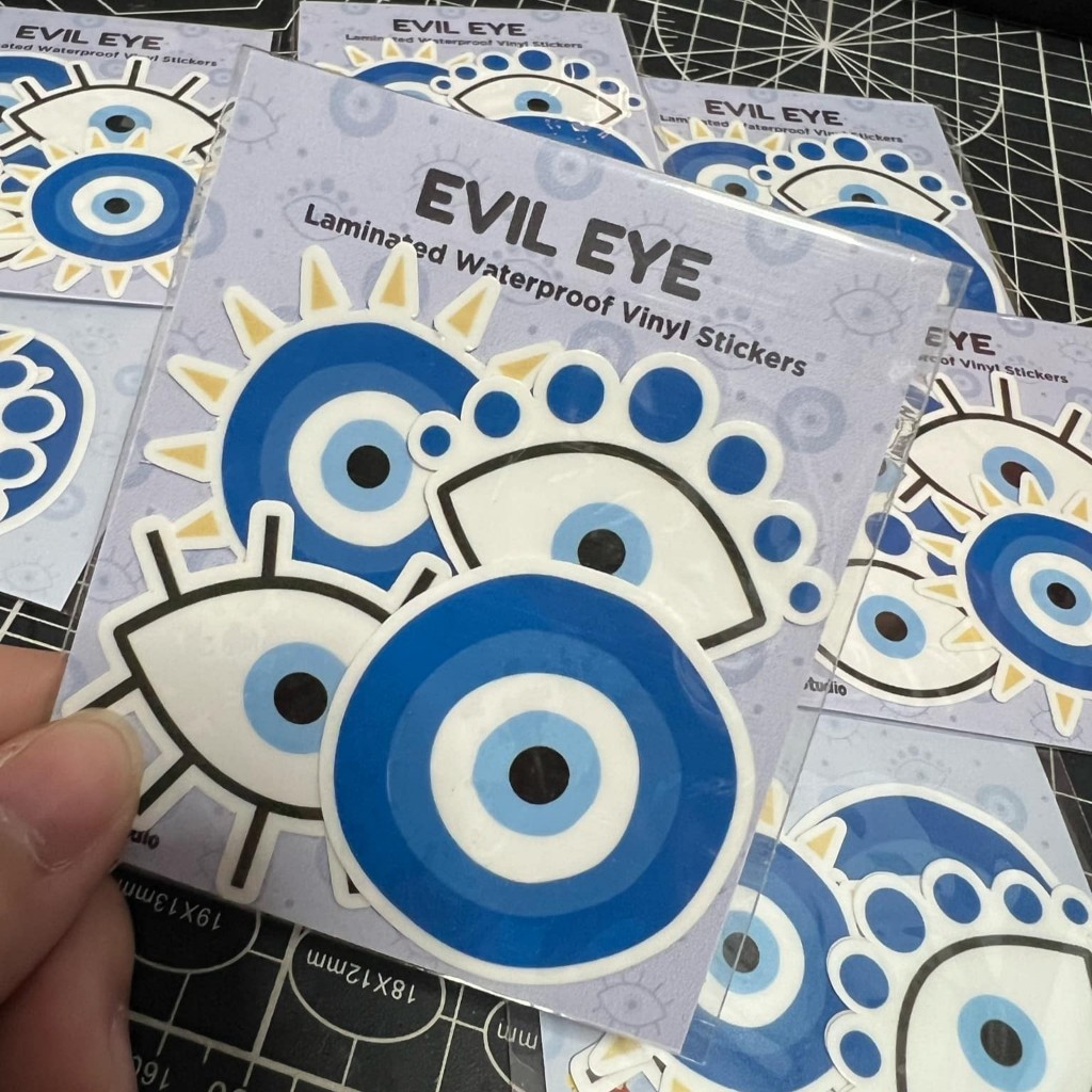 Evil Eye Sticker Pack - Waterproof Vinyl Sticker | Shopee Philippines