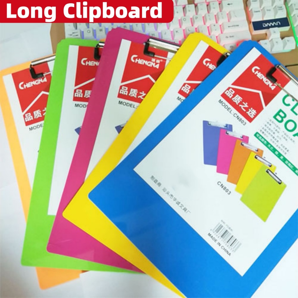 Clipboard Long PP Writing Pad Multi-colors Document Folders School ...