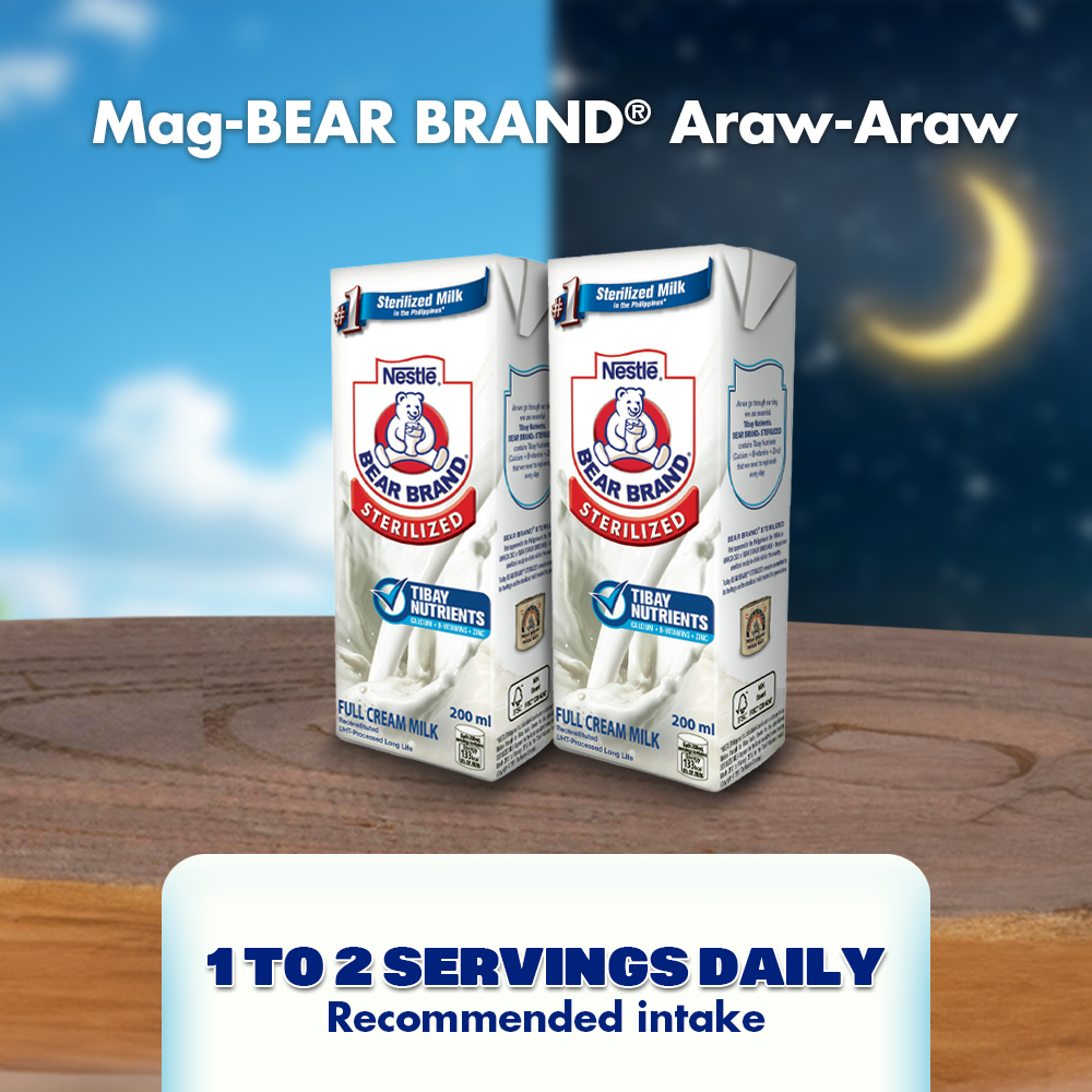 BEAR BRAND Sterilized UHT Milk with Gingko Biloba 200ml - Pack of 32 | Shopee Philippines