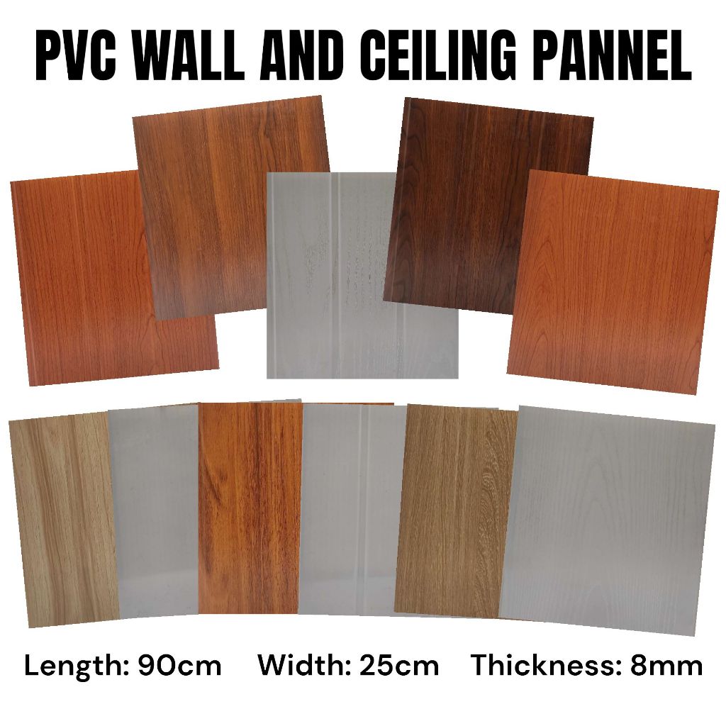Waterproof Interior Wall Wood Panel Board Grille Design PVC Background ...