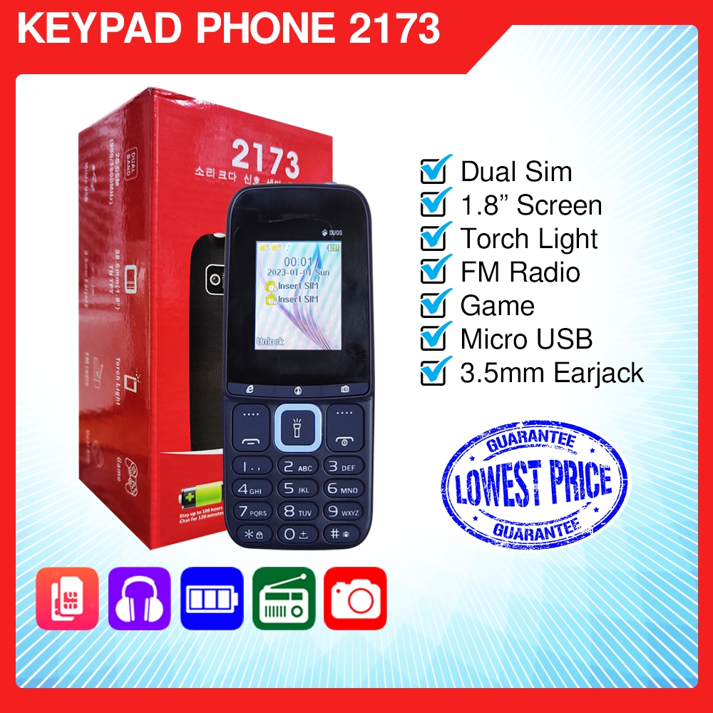 it2173 Dual Sim Basic Phone Keypad Phone 800mAh | Shopee Philippines