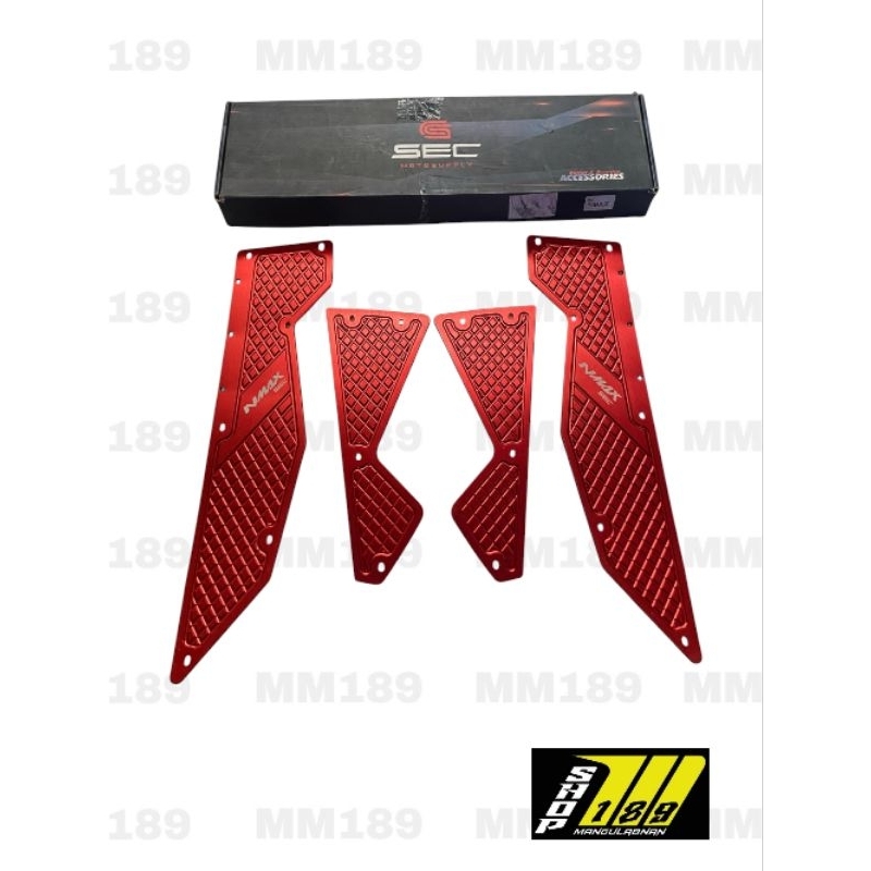 SEC NMAX FOOT BOARD (RED) FOR NMAX V1 | Shopee Philippines