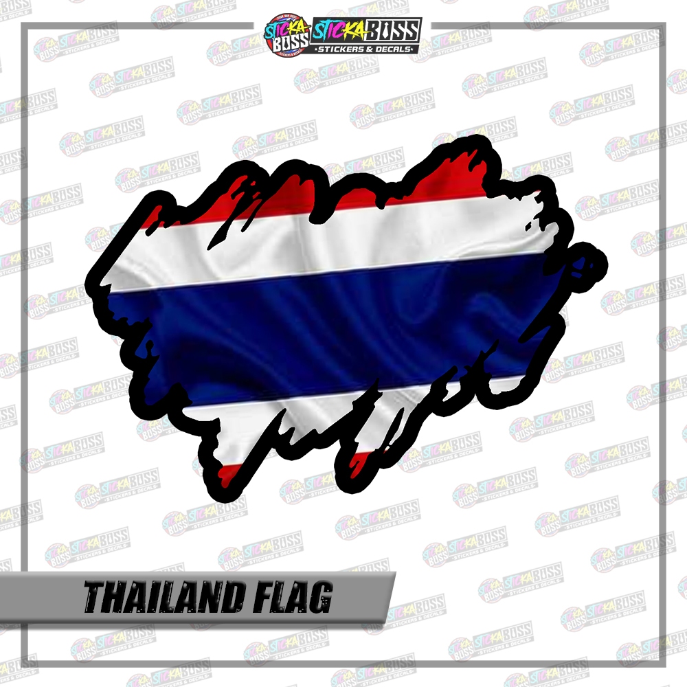 THAILAND FLAG STICKER | VINYL WATERPROOF STICKER |【PRINTED】 | Shopee ...